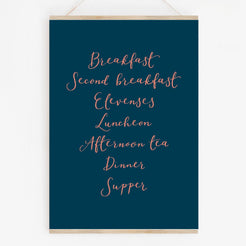 The Lord of the Rings Print - Hobbits Meals (Second Breakfast) – And ...