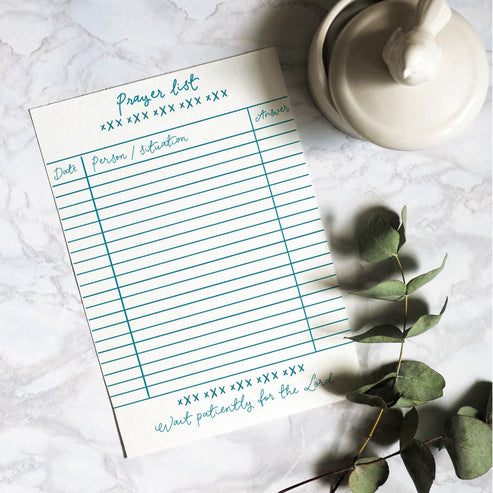 Printable Prayer list – And Hope Designs