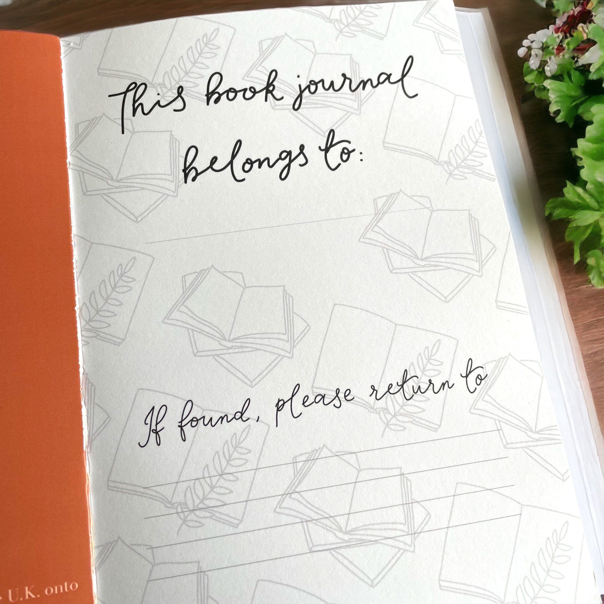 Reading journal – And Hope Designs