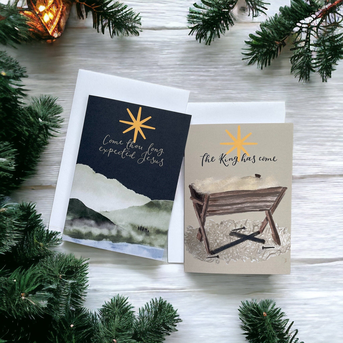 Christian Christmas cards - king Jesus has come – And Hope Designs