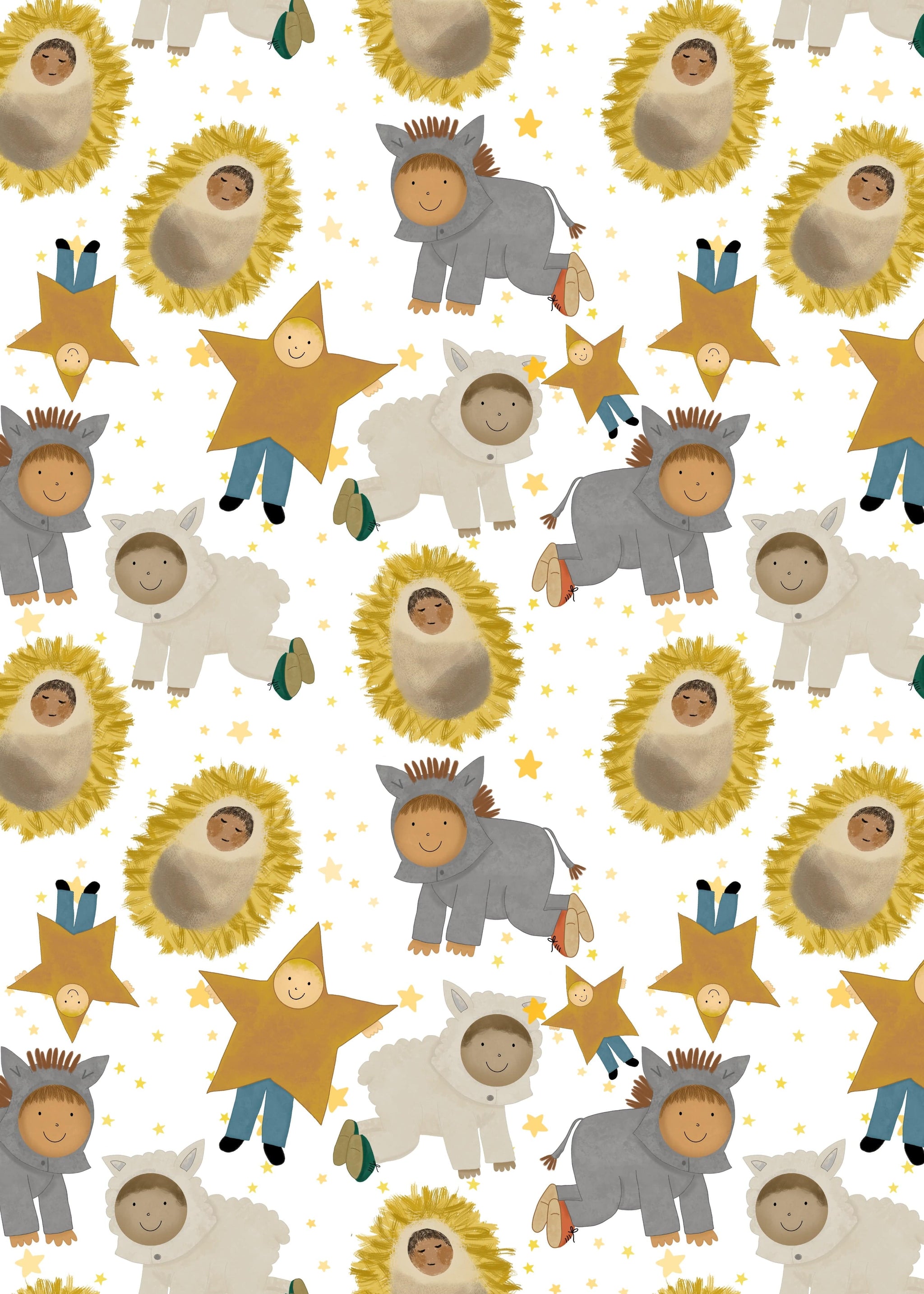 Christian Christmas nativity wrapping paper – And Hope Designs