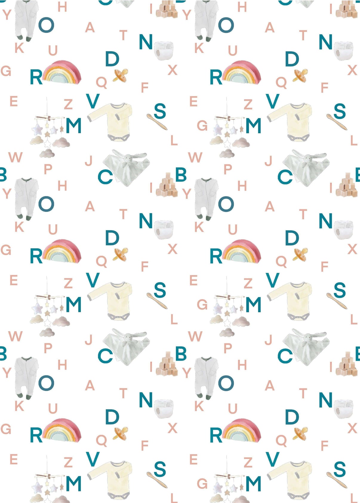 New baby wrapping paper – And Hope Designs