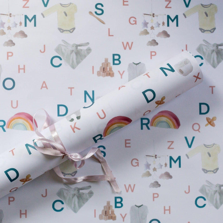 New baby wrapping paper – And Hope Designs